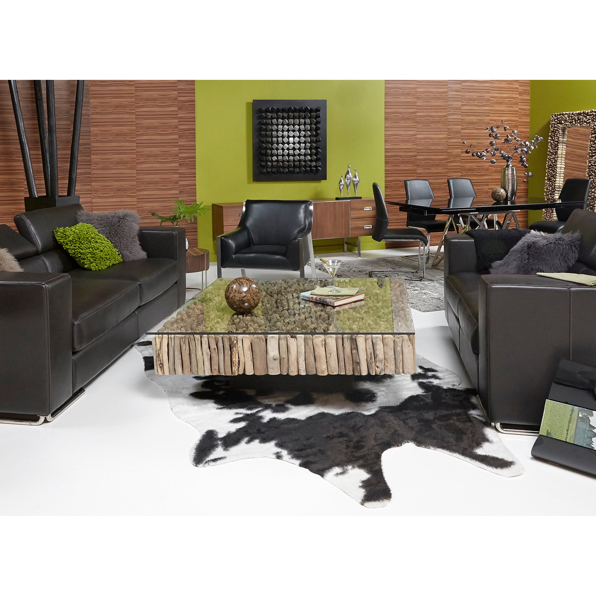 Safari Coffee Table 51" Natural Wood – Bellini Modern Living